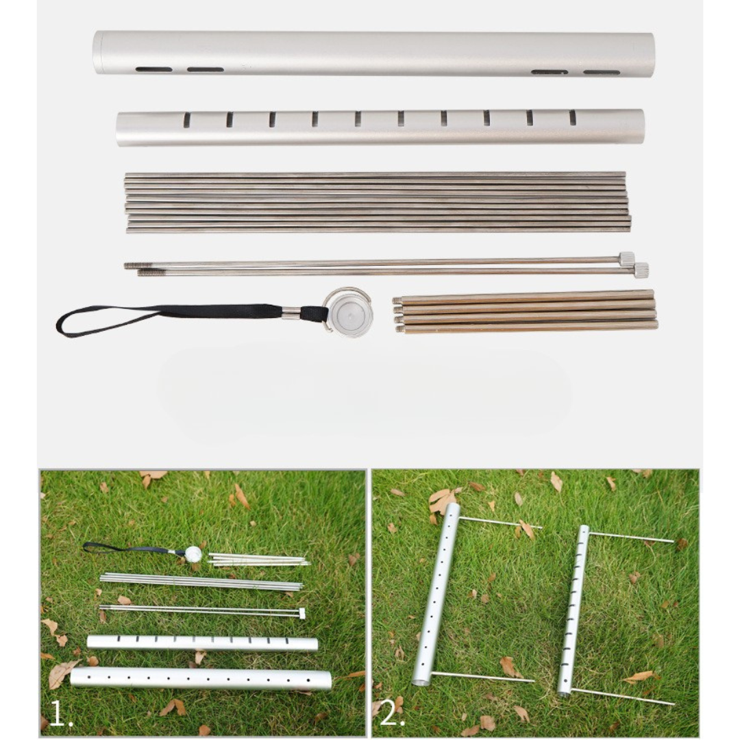 Mini barbecue inox portable – Compact et démontable - minimaltrek