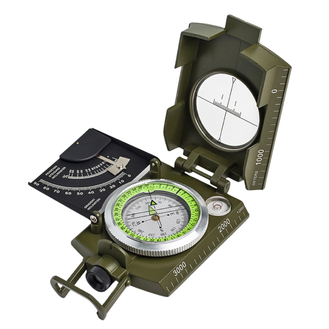 Boussole militaire avec clinomètre étanche pro outdoor - minimaltrek