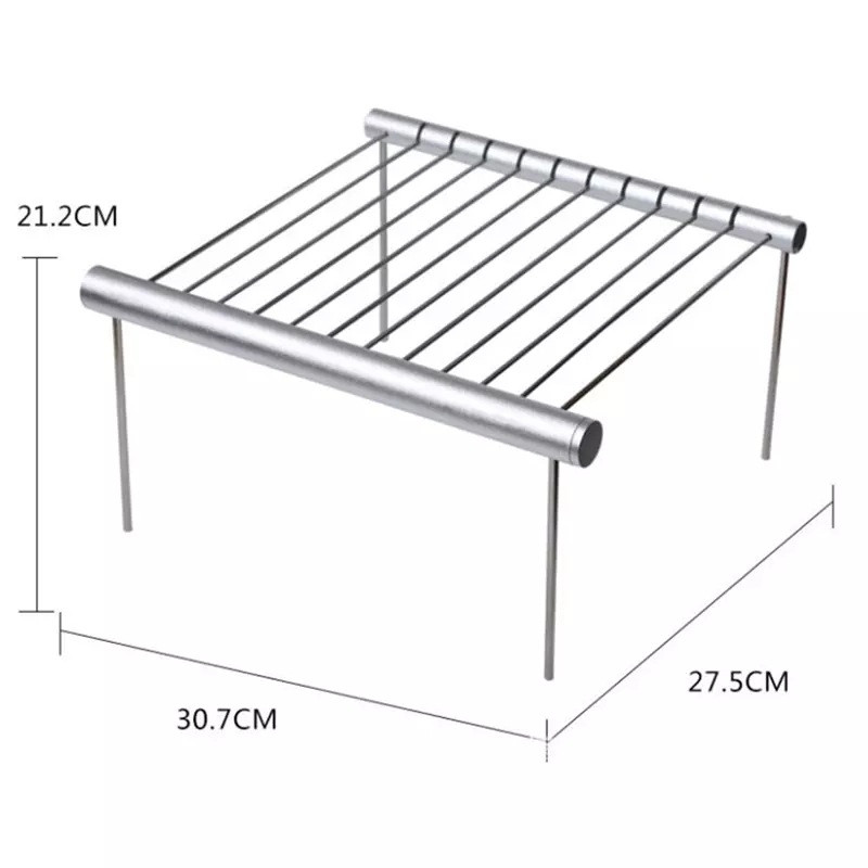 Mini barbecue inox portable – Compact et démontable - minimaltrek